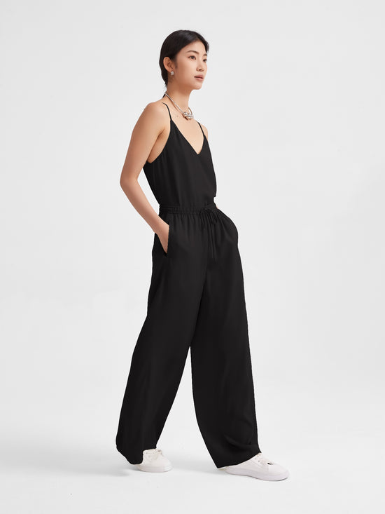 Serena Top | V-neck Satin Crop Top | SUPESU